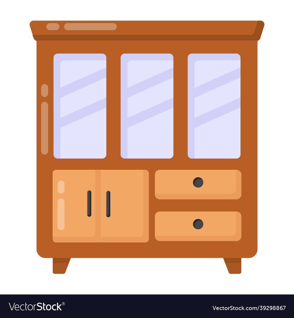 Kitchen showcase Royalty Free Vector Image - VectorStock