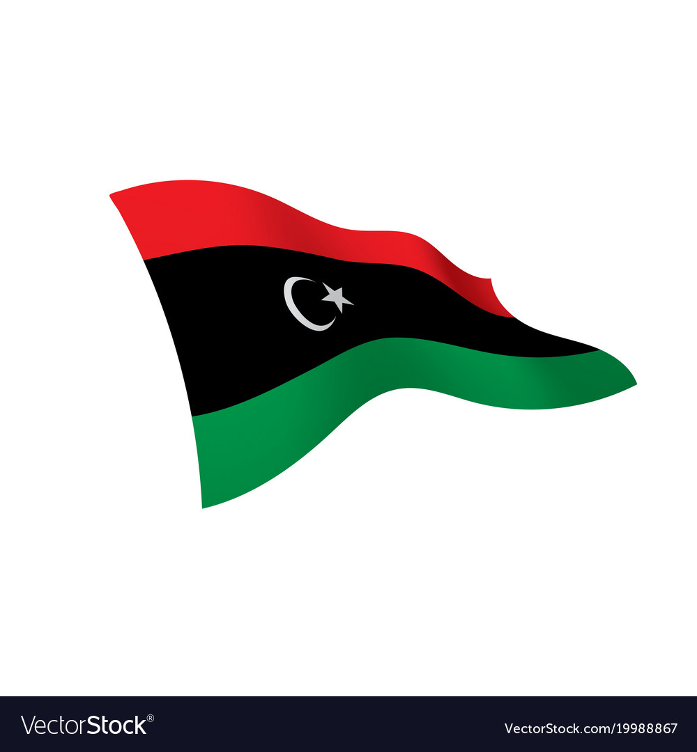 Libya flag Royalty Free Vector Image - VectorStock