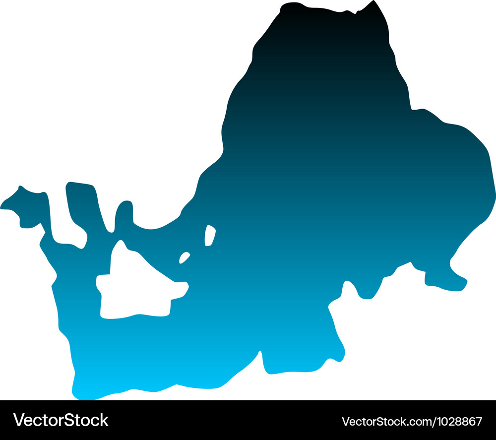 Map of lake chiemsee Royalty Free Vector Image