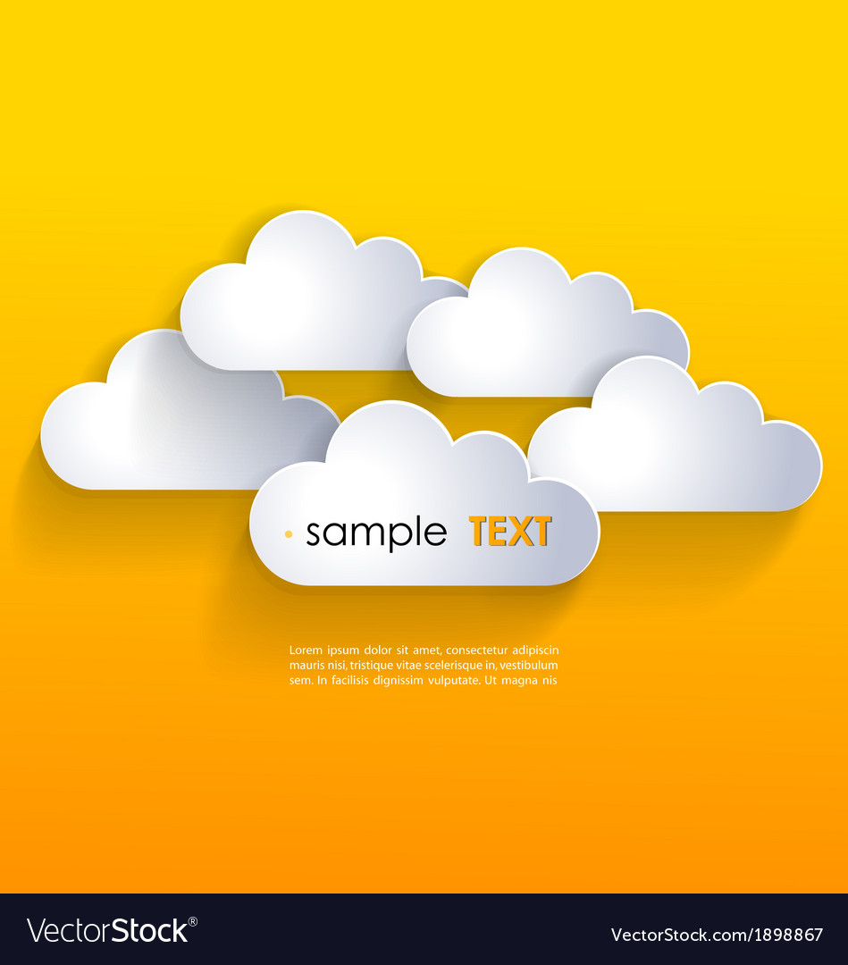 Network clouds Royalty Free Vector Image - VectorStock