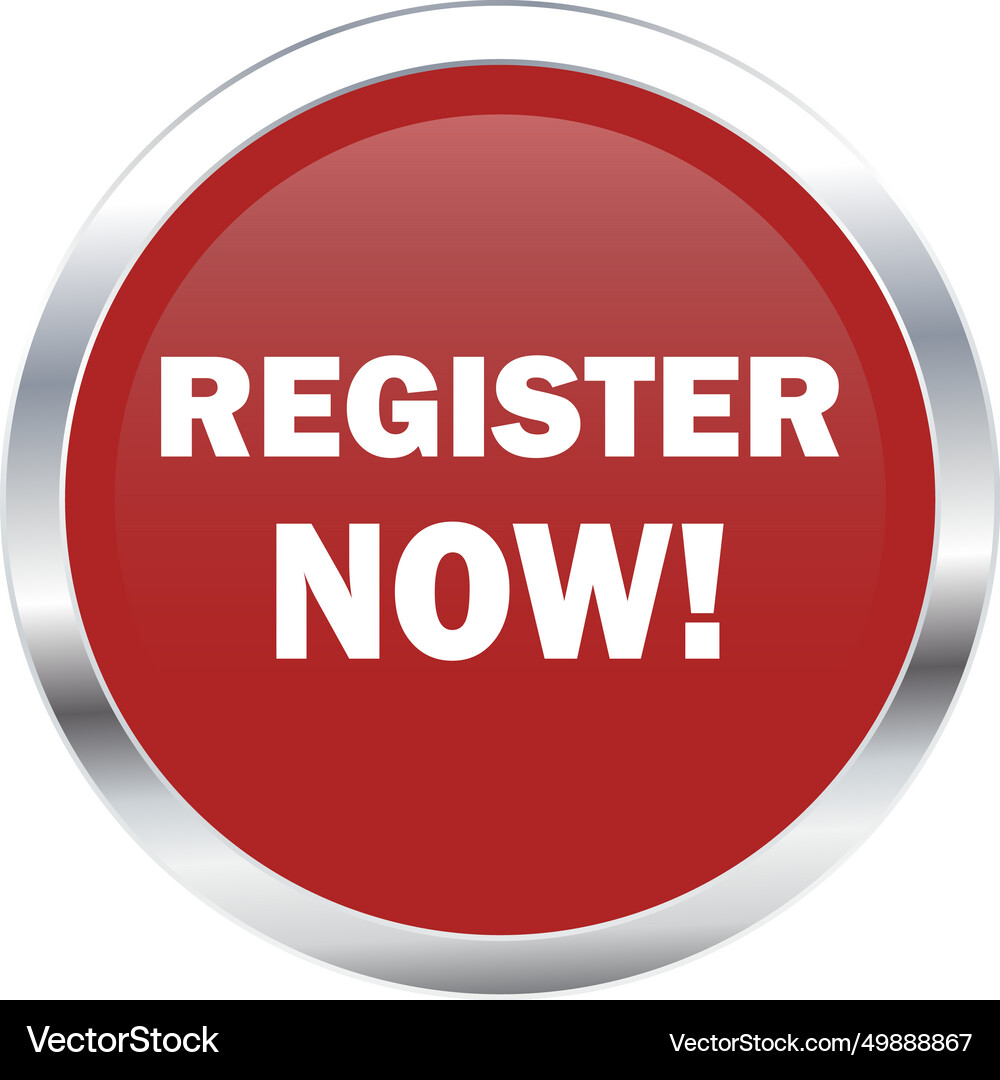 Register now button sign register now symbol Vector Image