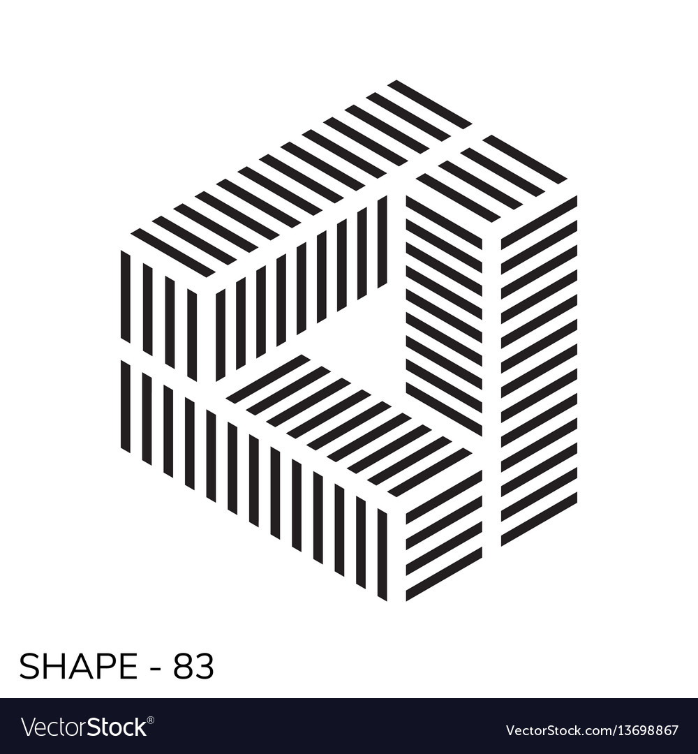 Simple geometric shape Royalty Free Vector Image