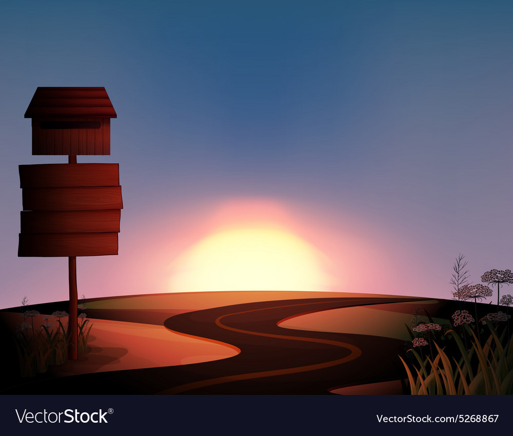 Sunset Royalty Free Vector Image - VectorStock