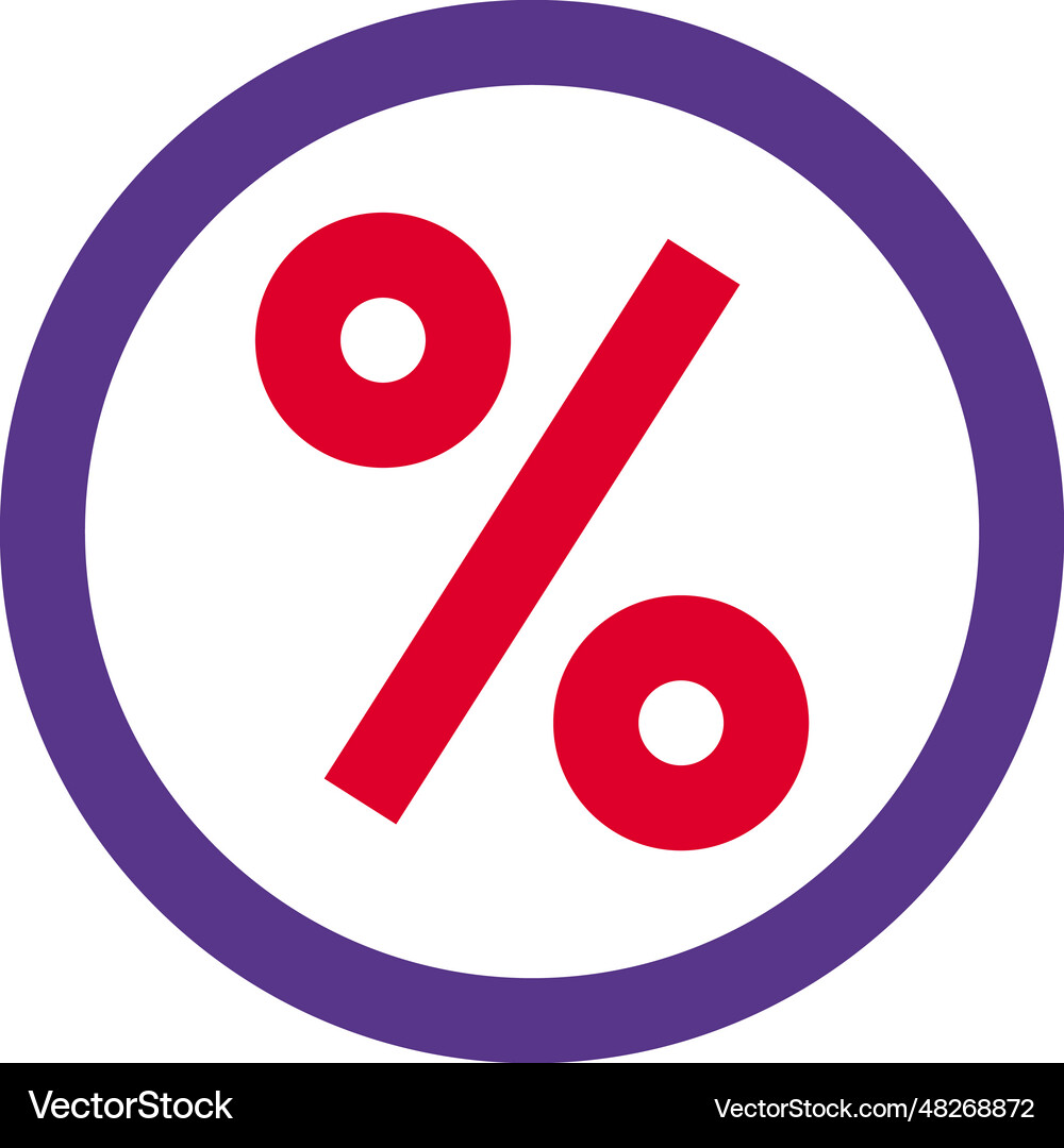 Advertisement of discount with a circle board Vector Image