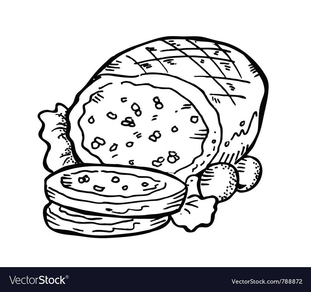 Meat doodle Royalty Free Vector Image - VectorStock