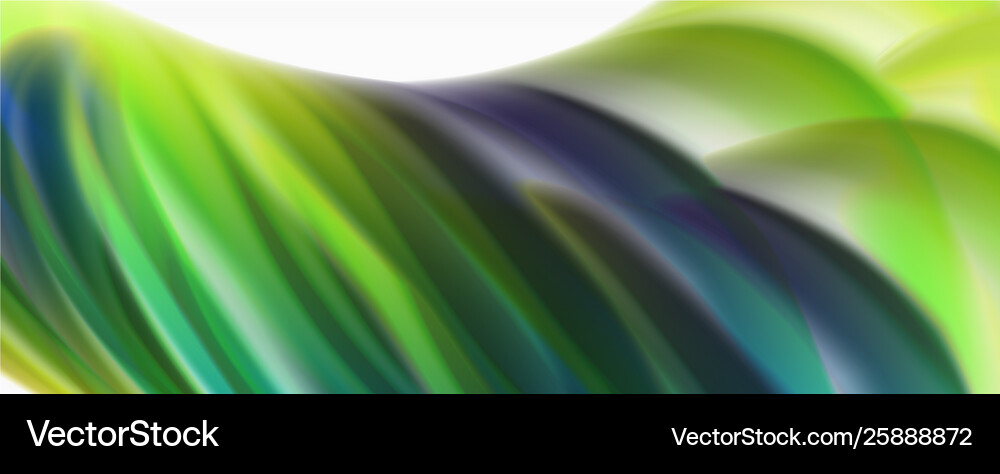 Modern liquid color flow on white - colorful Vector Image