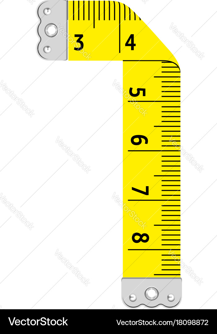 Number one ruler icon cartoon style Royalty Free Vector