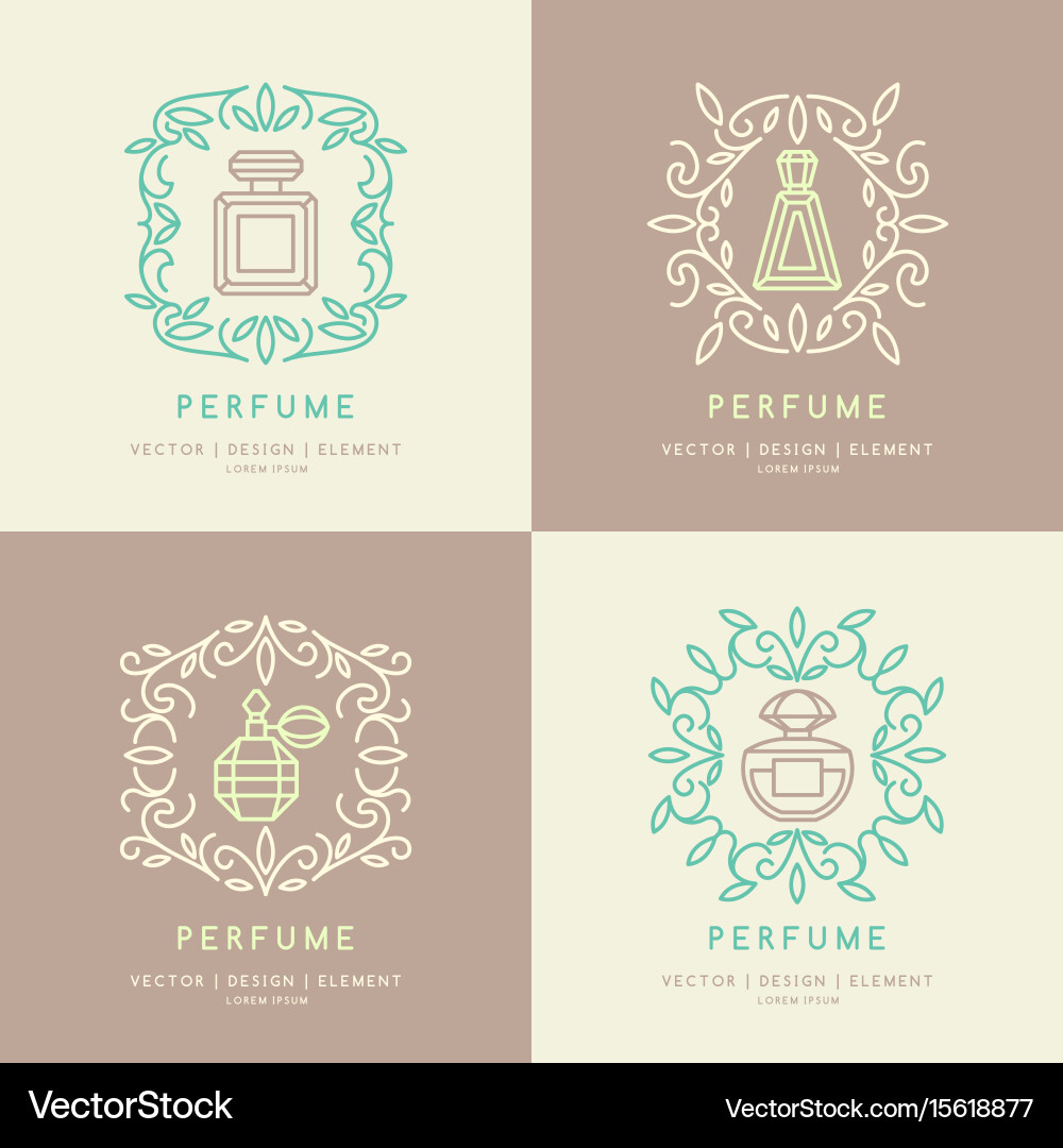 Classic bottle of perfume Royalty Free Vector Image