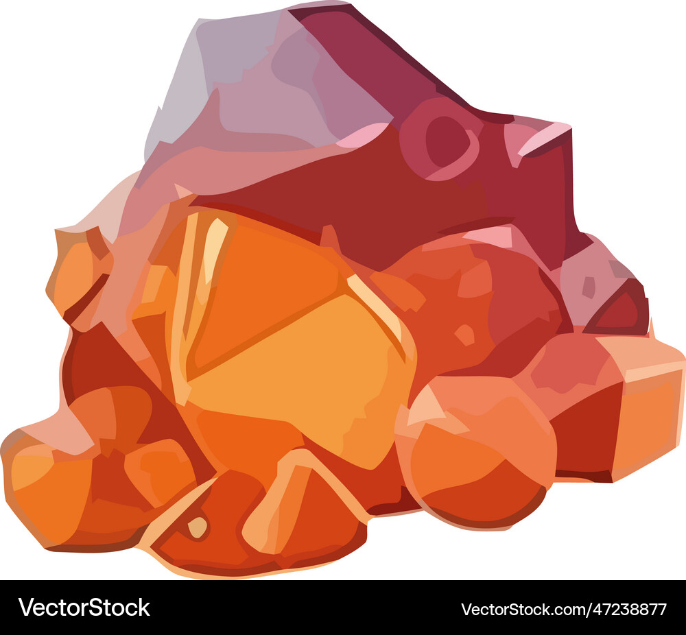 Geometric shapes in bright colors gemstone Vector Image