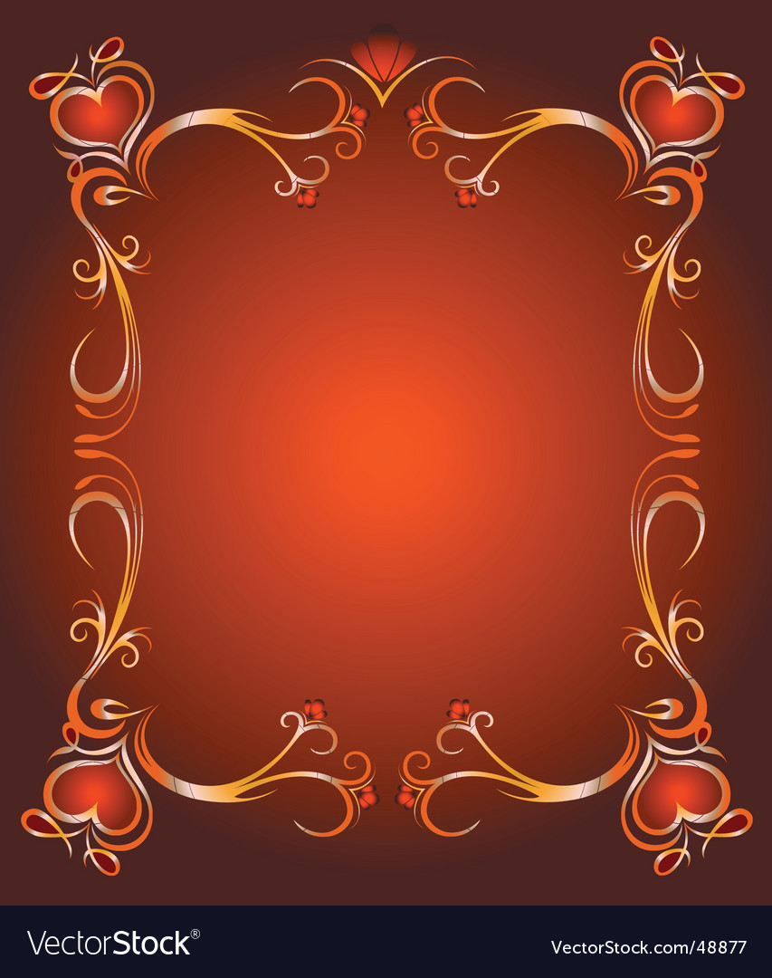 Heart frame Royalty Free Vector Image - VectorStock