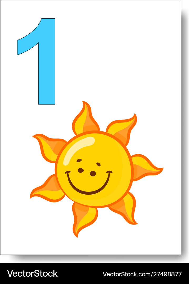 Mathematics cards for children play Royalty Free Vector