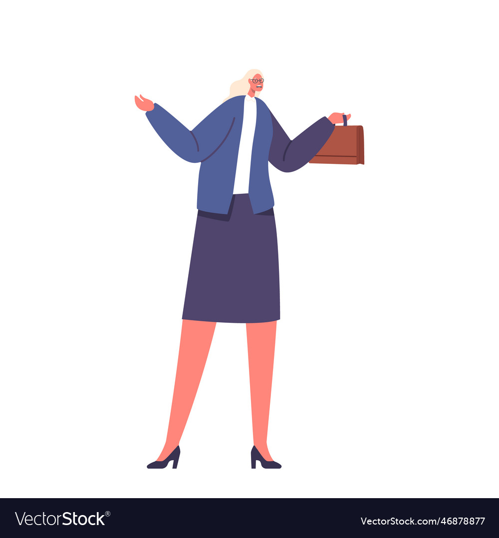 Professional businesswoman standing Royalty Free Vector Professional businesswoman standing Royalty Free Vector
