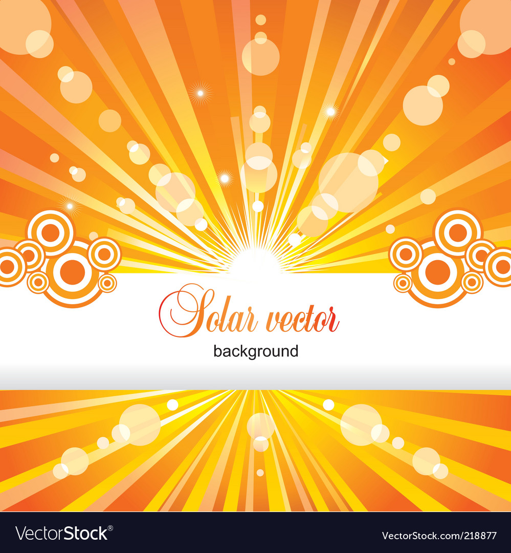 Solar background Royalty Free Vector Image - VectorStock