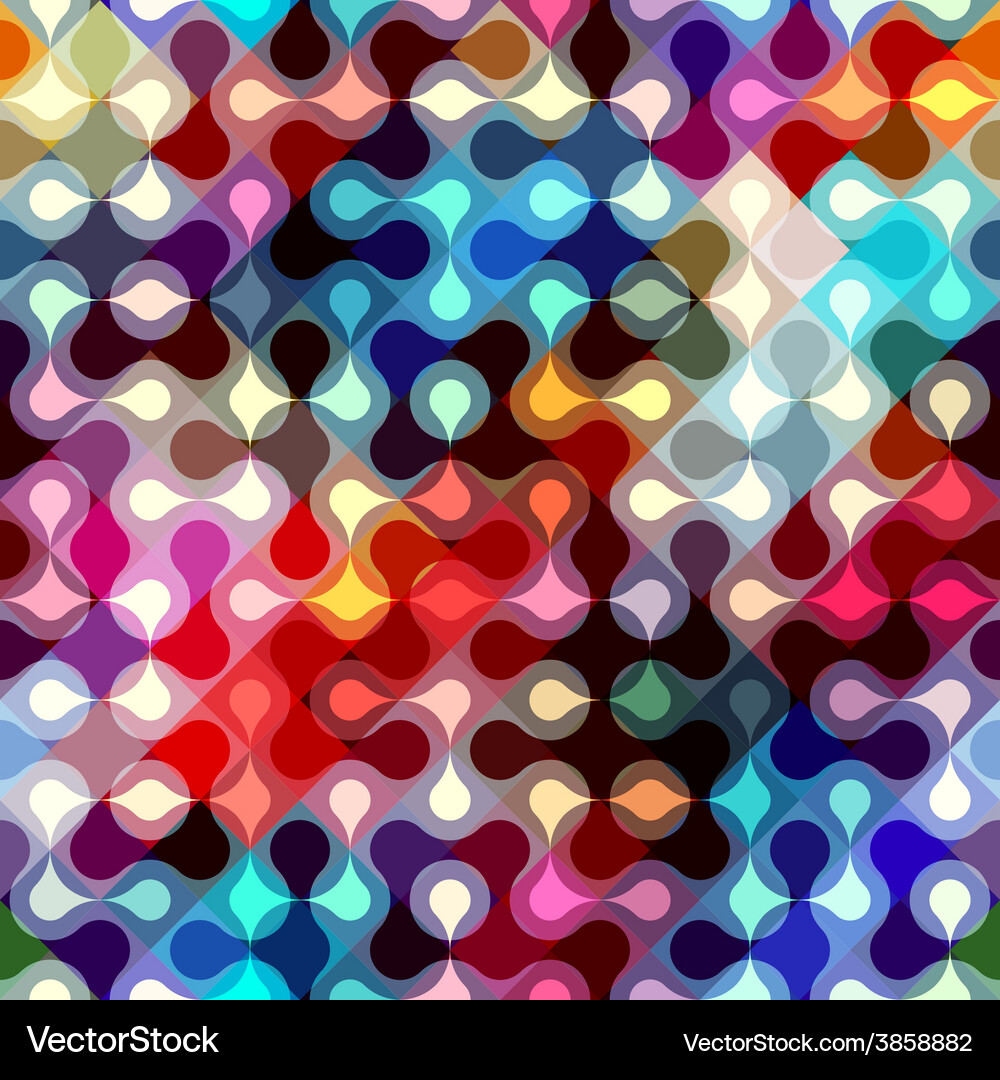 Abstract geometric pattern with figures connected Vector Image