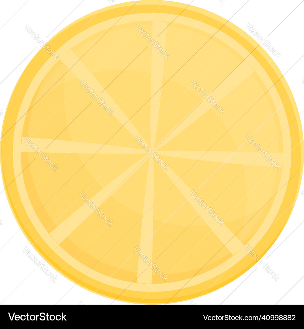 Grill lemon piece icon cartoon bbq brazier Vector Image