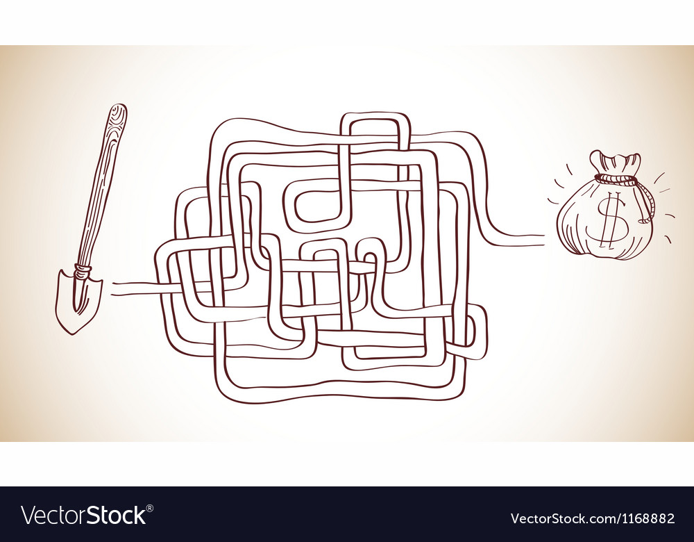 Labyrinth Royalty Free Vector Image - VectorStock