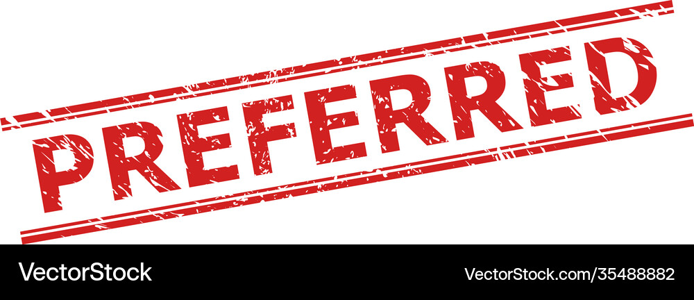 Preferred stamp seal with distress style Vector Image