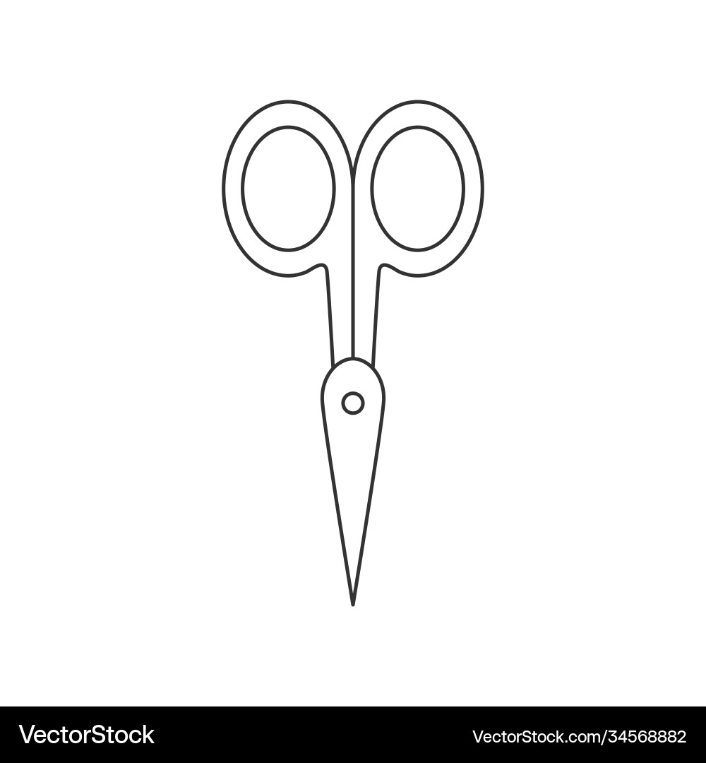 Small scissors icon nail scissors isolated Vector Image