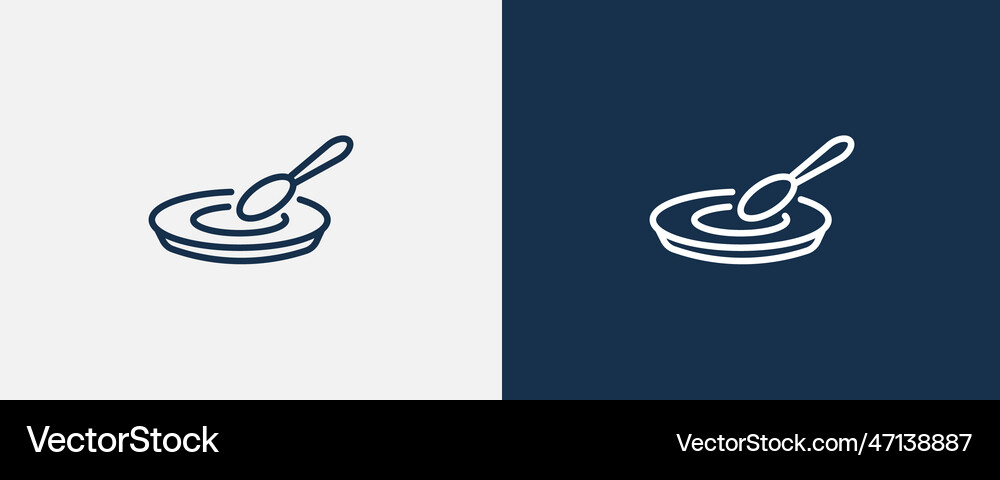 Round plate icon outline plate icon from Vector Image