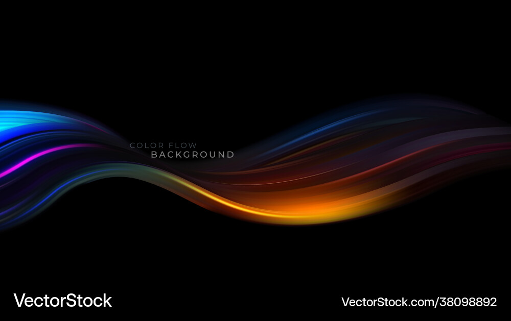 Color flow background for cover design graphic Vector Image