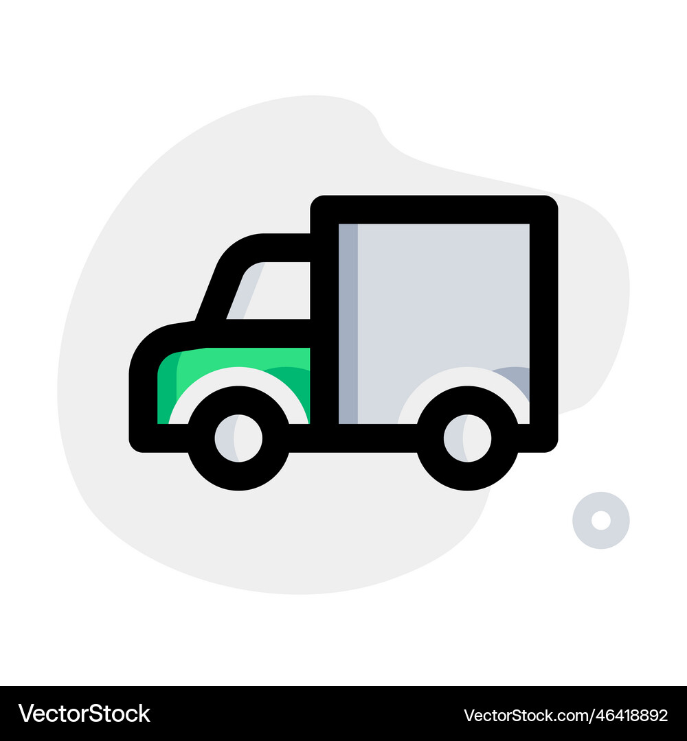 Full-sized pickup truck carrying shipment Vector Image