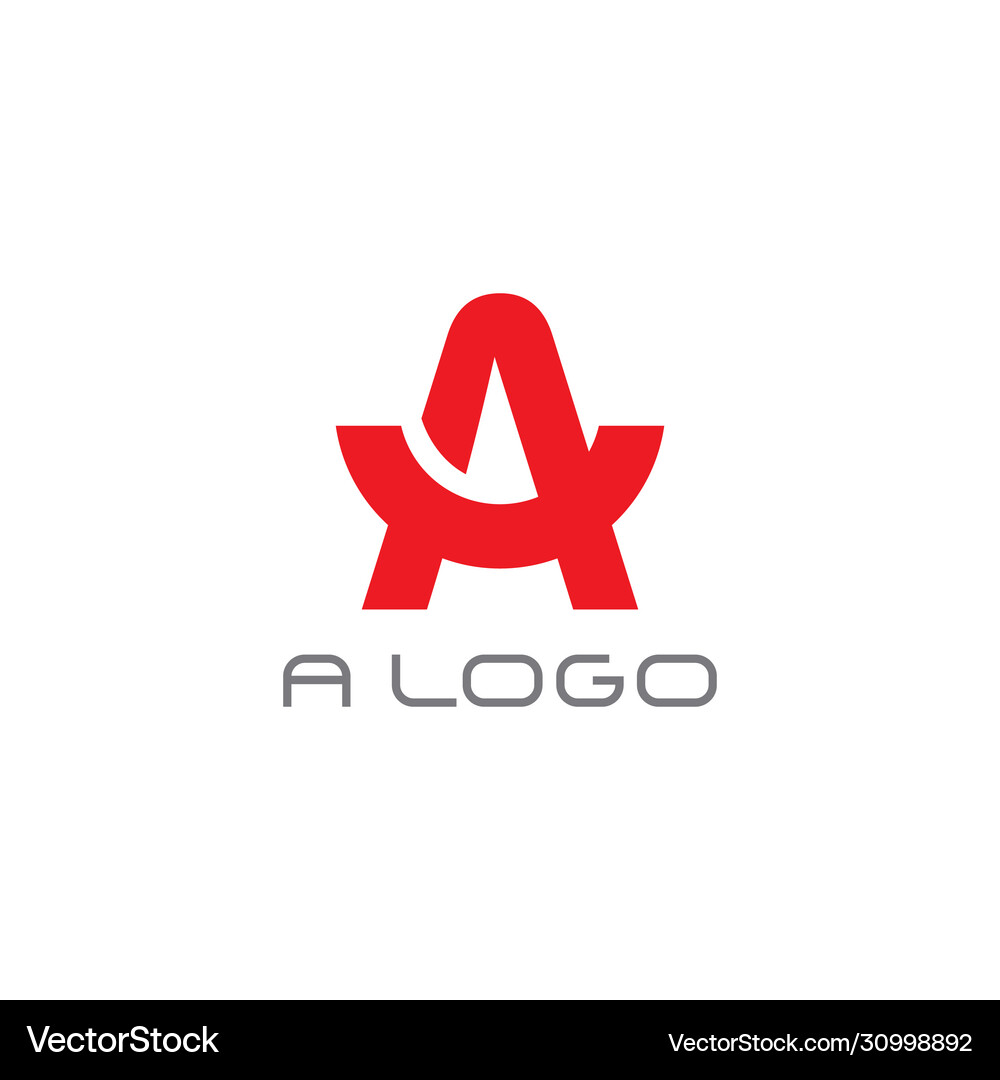 Letter a smile logo combination a smile Royalty Free Vector