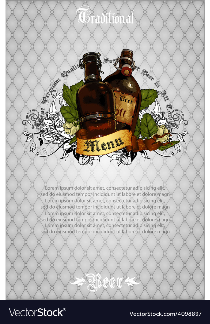 Beer background Royalty Free Vector Image - VectorStock