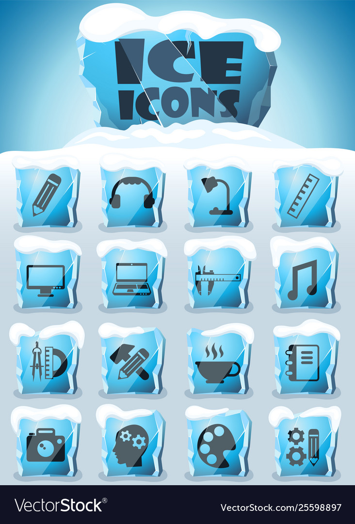 Creative process icon set Royalty Free Vector Image