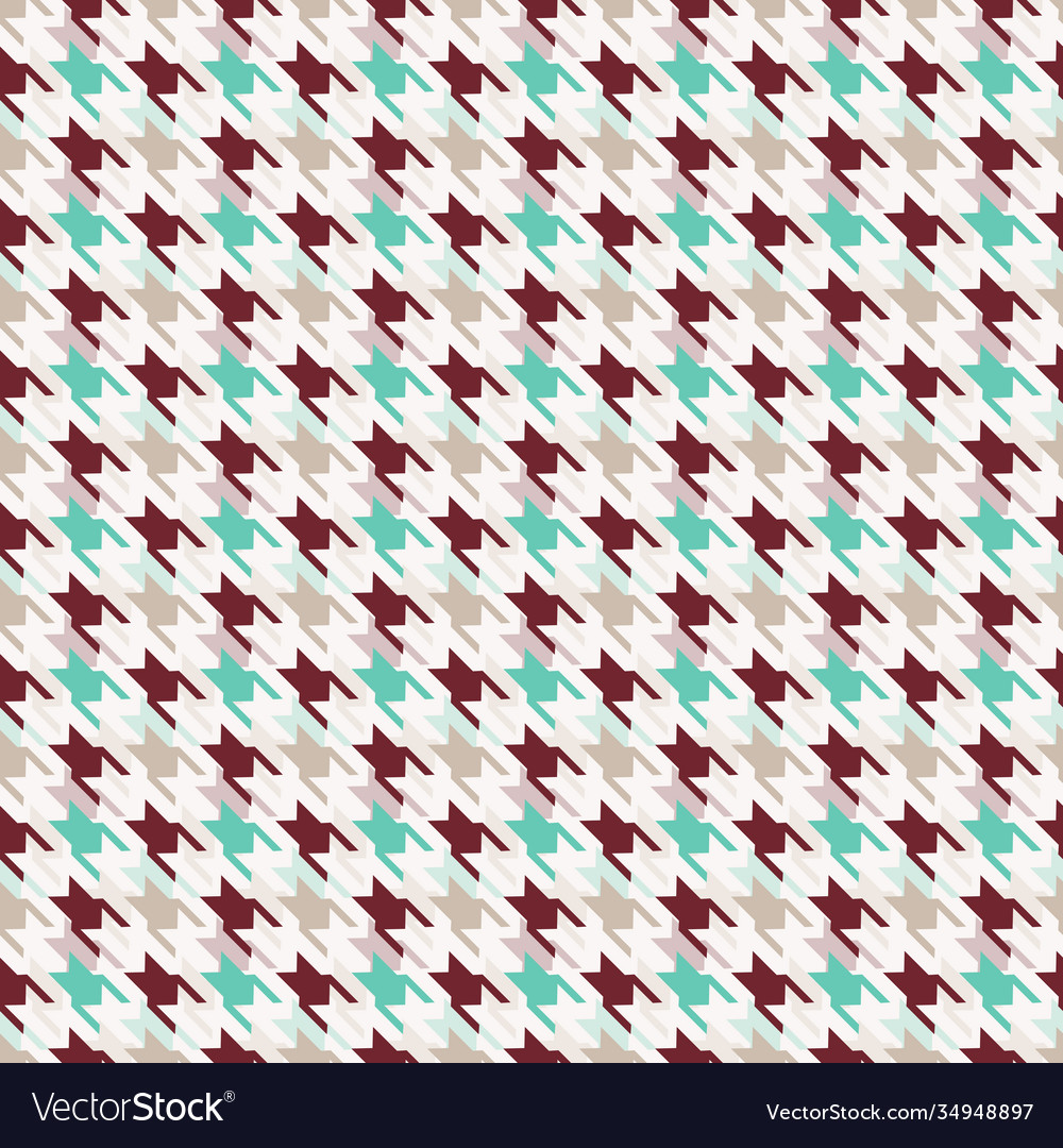 Houndstooth seamless pattern Royalty Free Vector Image