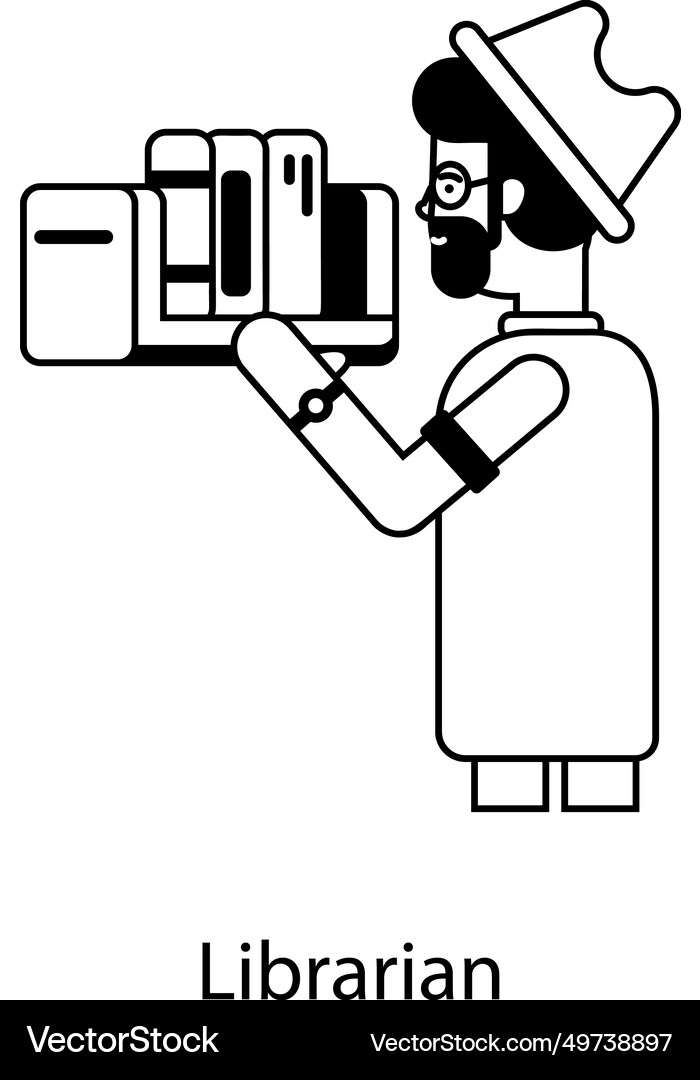 Librarian Royalty Free Vector Image - VectorStock