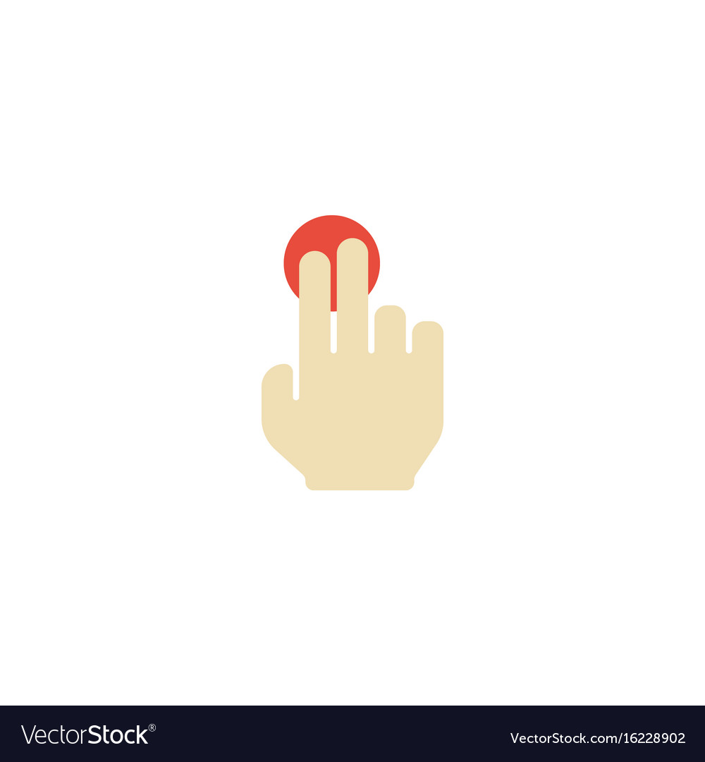 Flat icon hold element Royalty Free Vector Image