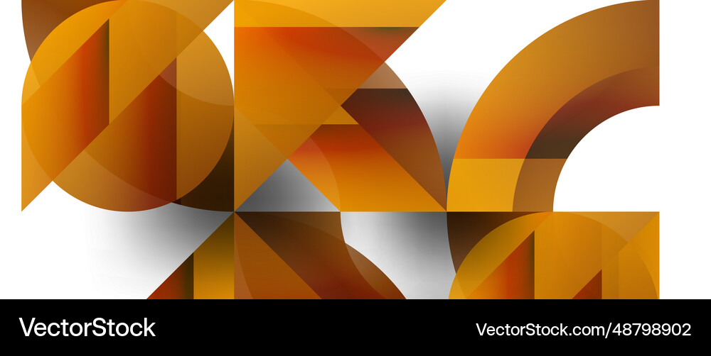 Geometric fusion - abstract harmony of triangles Vector Image