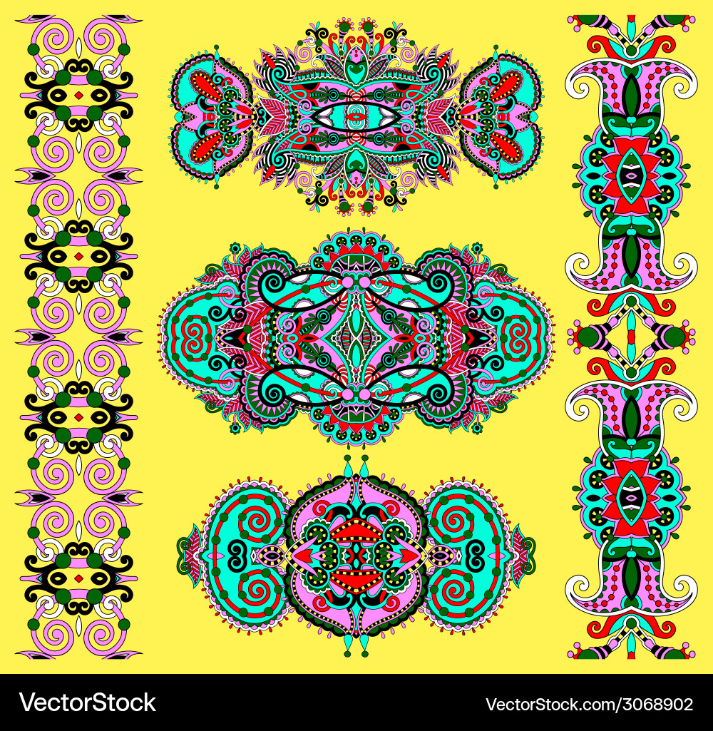 Ornamental floral adornment Royalty Free Vector Image
