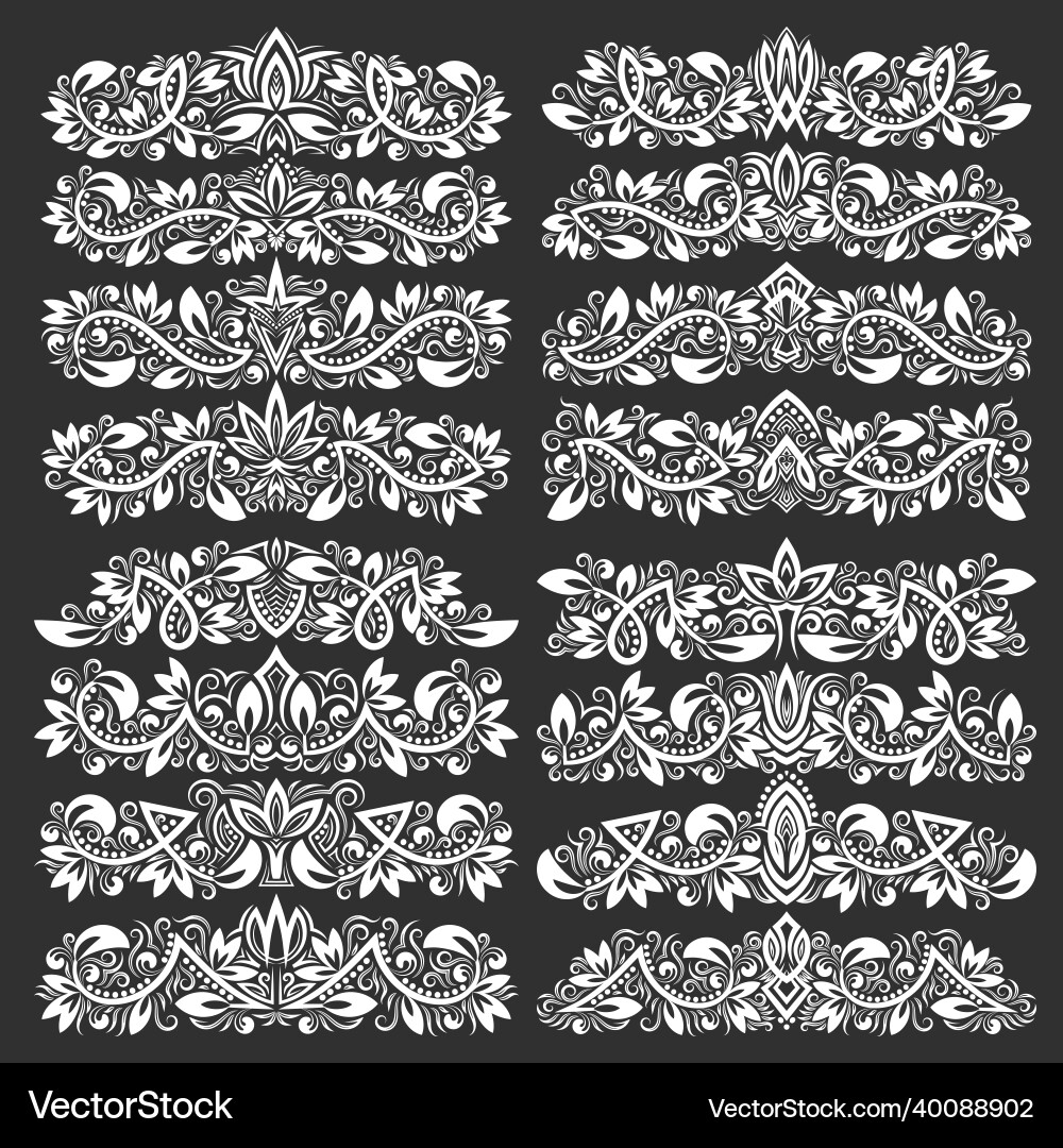 Ornate decorative ornaments design ornamental Vector Image