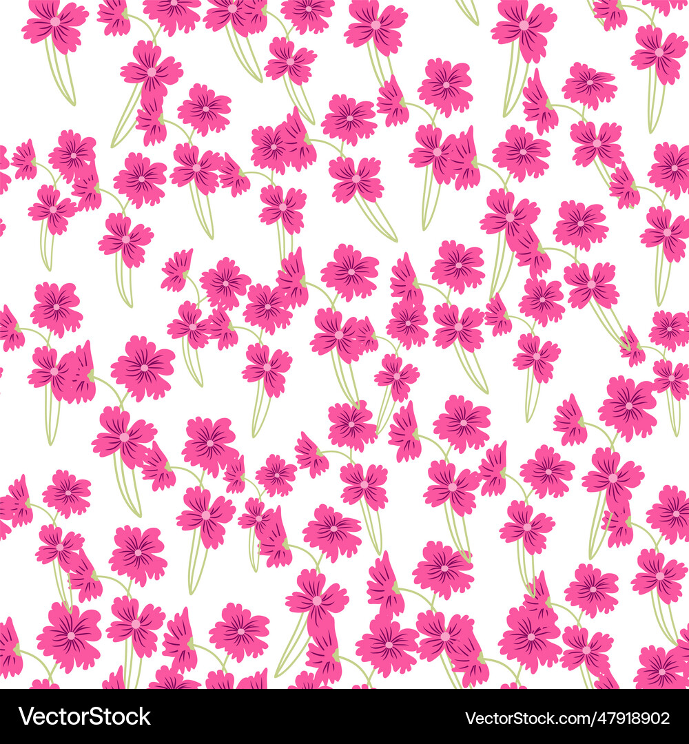 Seamless pattern of pink elegant and refined Vector Image