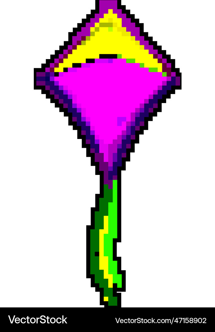 Wind kite sky game pixel art Royalty Free Vector Image