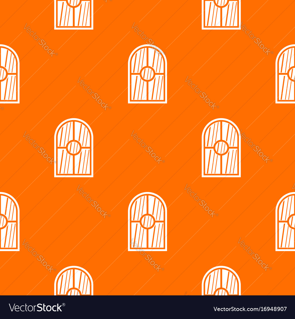 Arched window pattern seamless Royalty Free Vector Image
