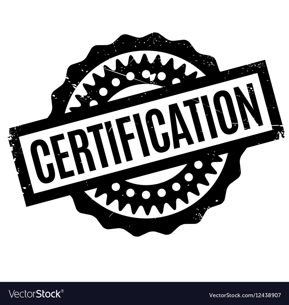 Certification rubber stamp Royalty Free Vector Image