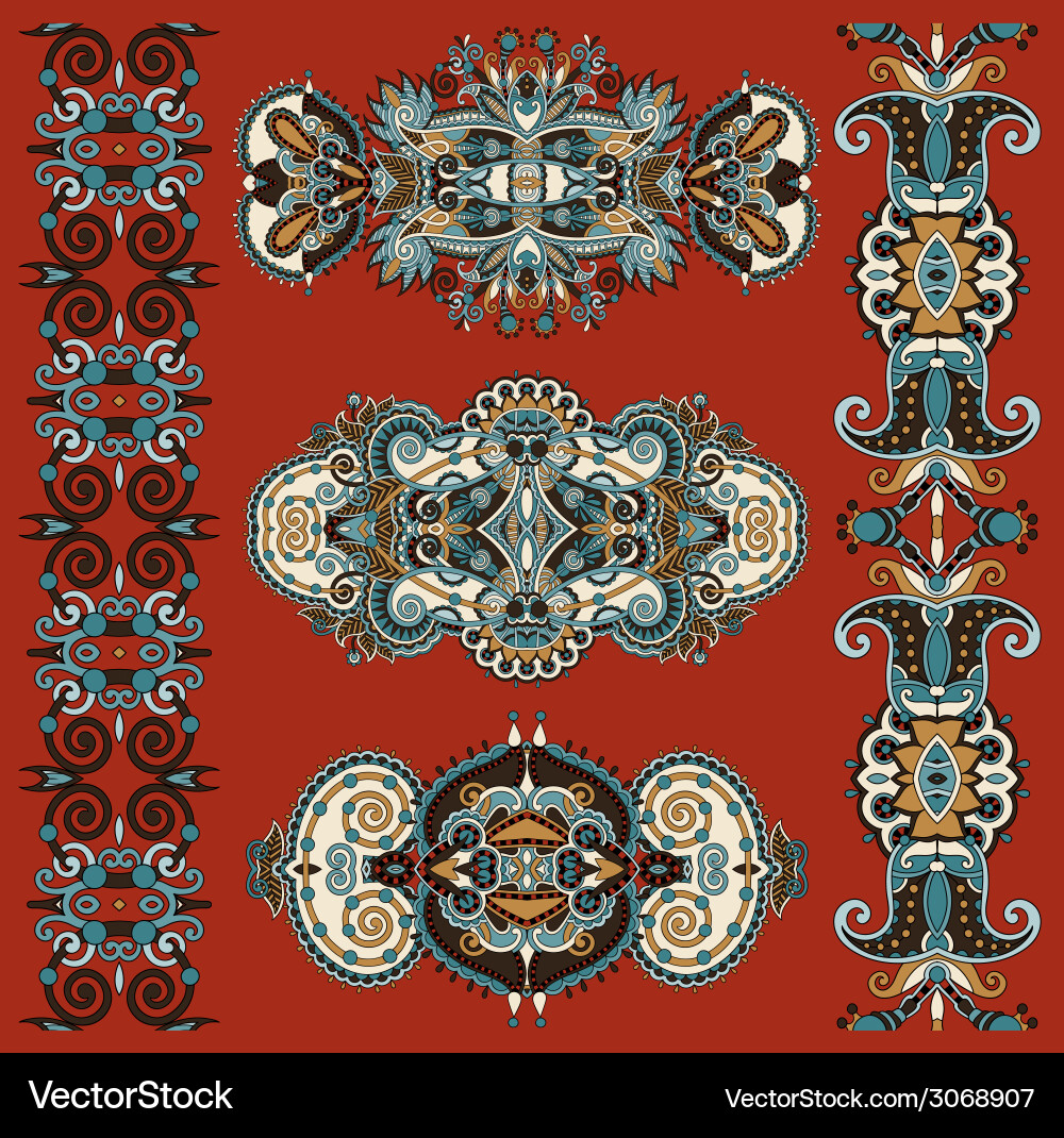 Ornamental floral adornment Royalty Free Vector Image