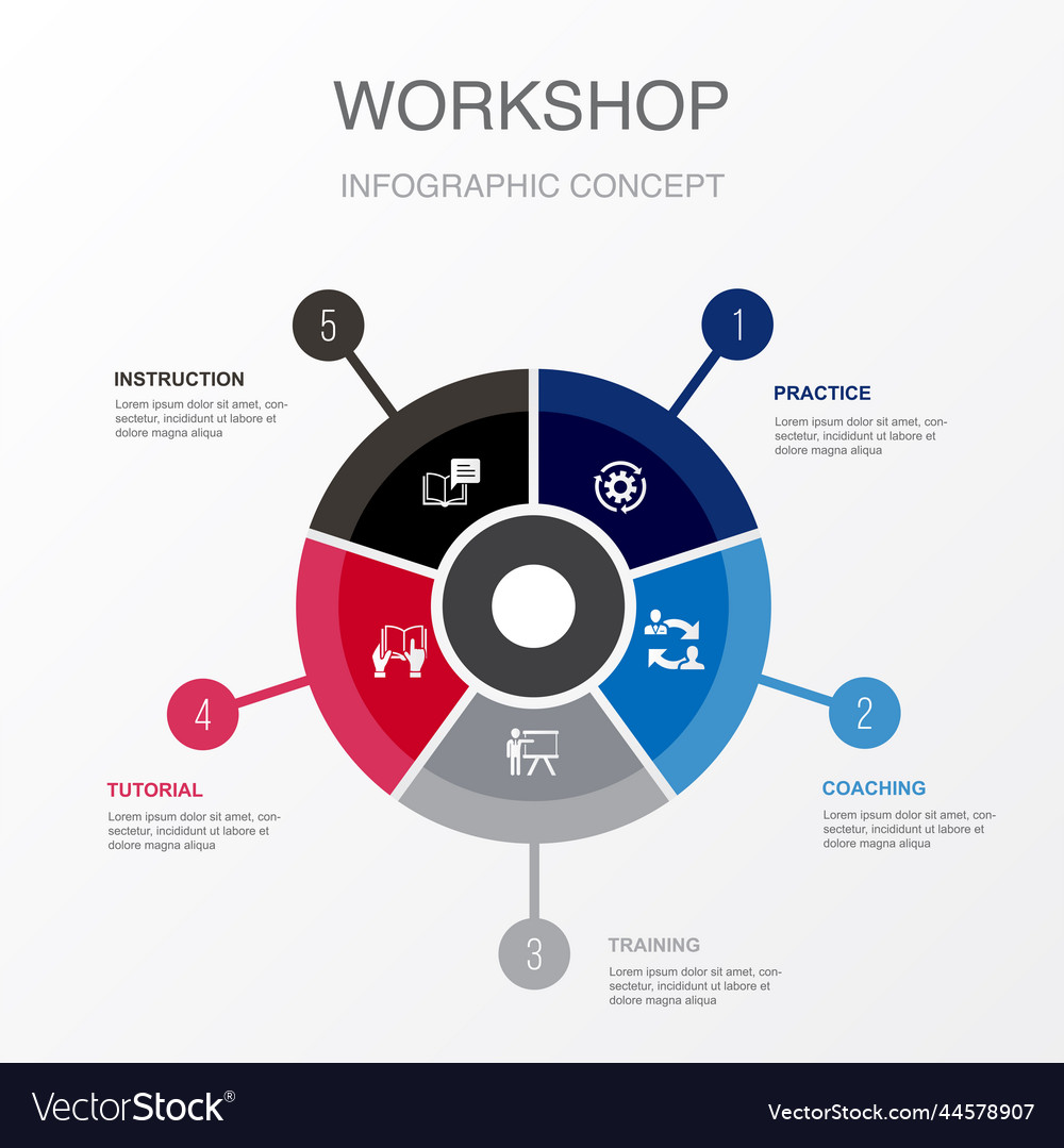 Practice coaching training tutorial Royalty Free Vector