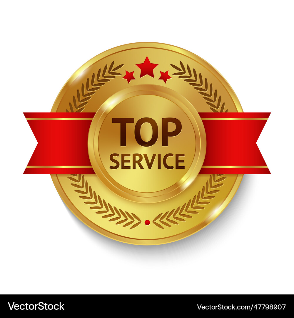 Top service badge top service badge Royalty Free Vector