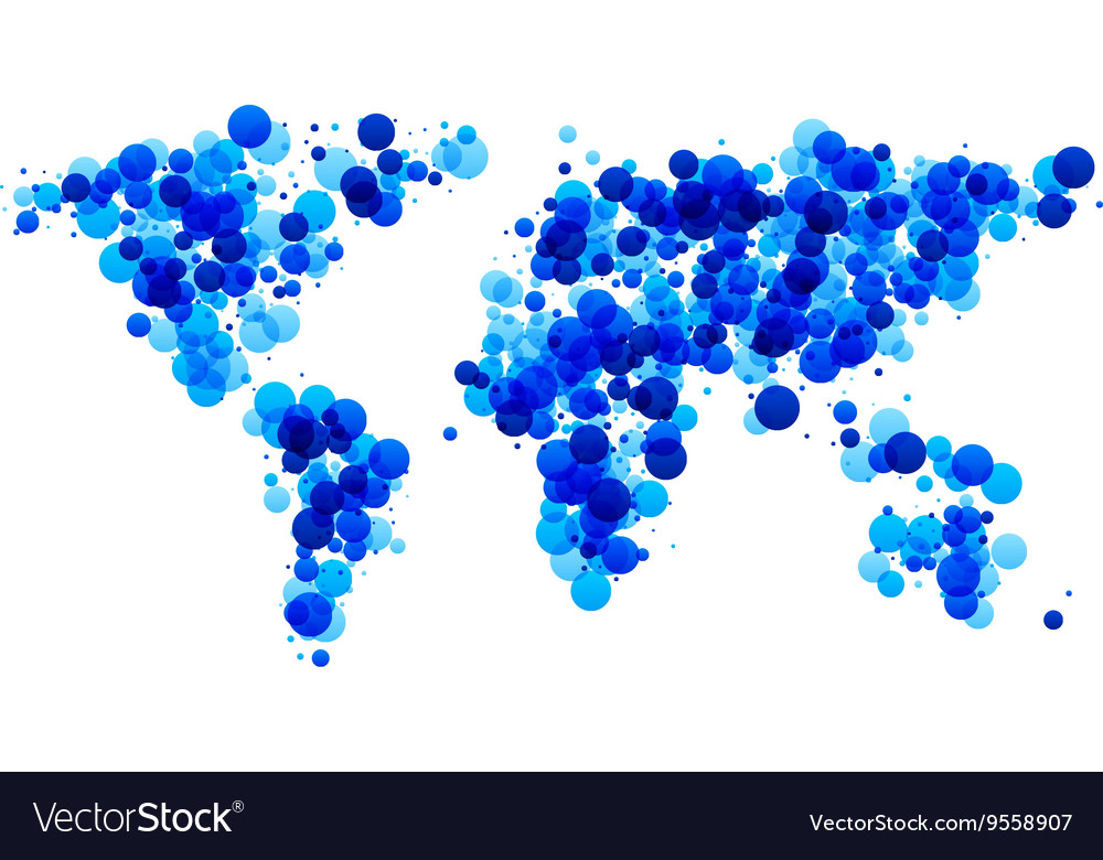 World abstract map Royalty Free Vector Image - VectorStock