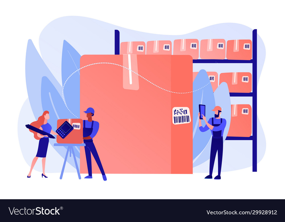 Barcode scanning concept Royalty Free Vector Image