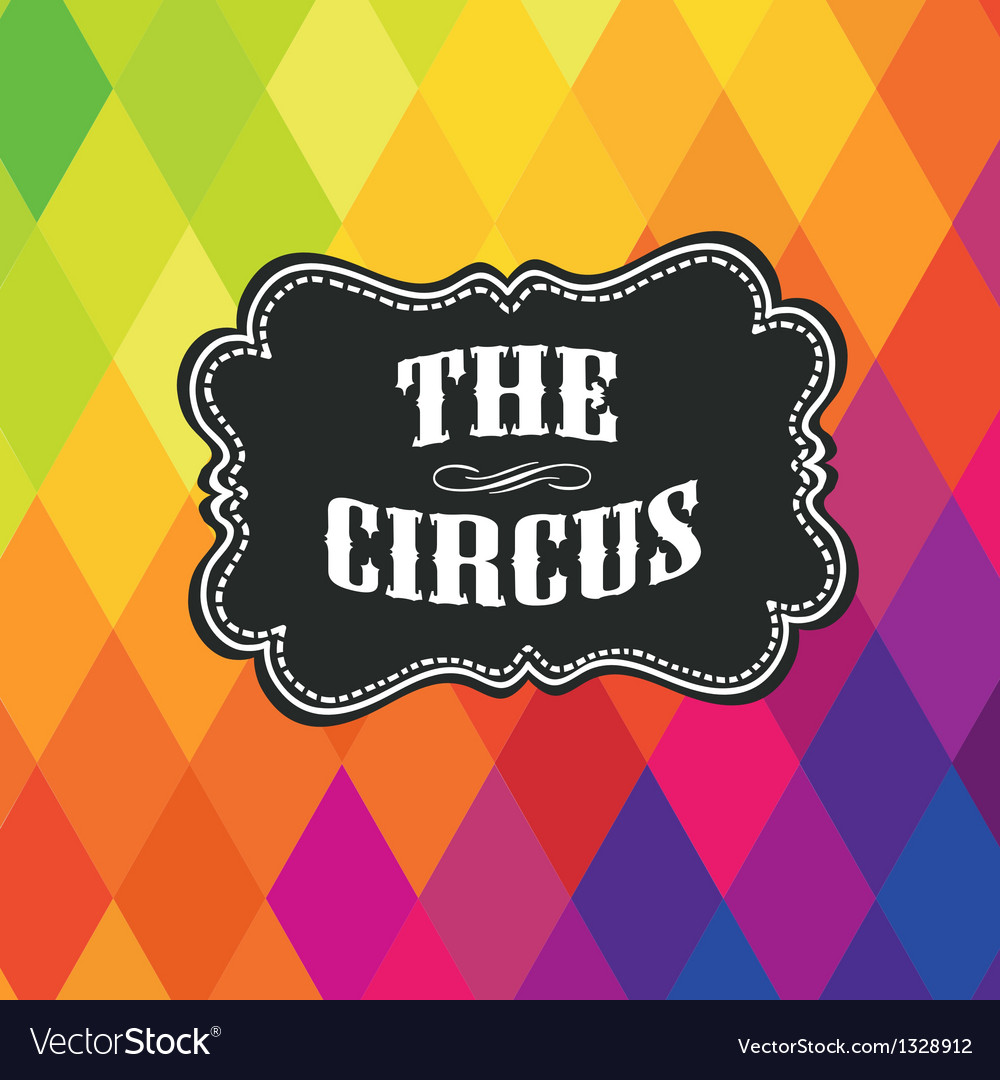 Circus themed poster template Royalty Free Vector Image