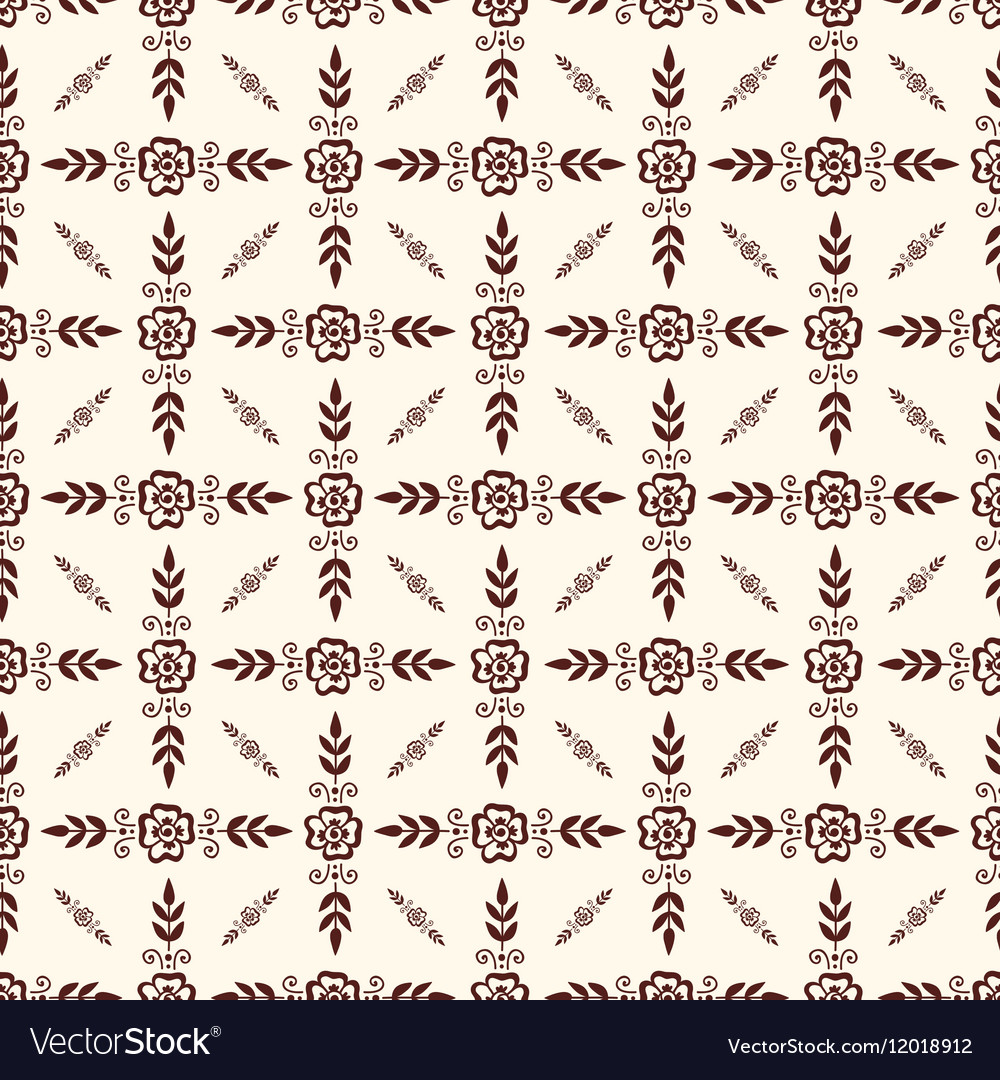 Mehendi pattern Royalty Free Vector Image - VectorStock