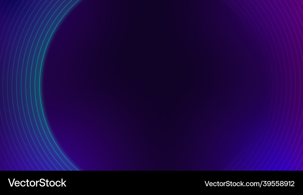 Purple neon lined pattern on a dark blog banner Vector Image