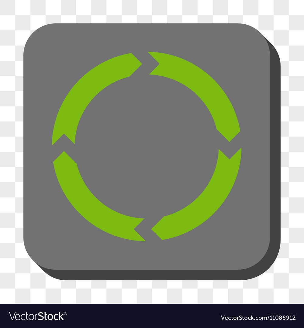 Rotation rounded square button Royalty Free Vector Image