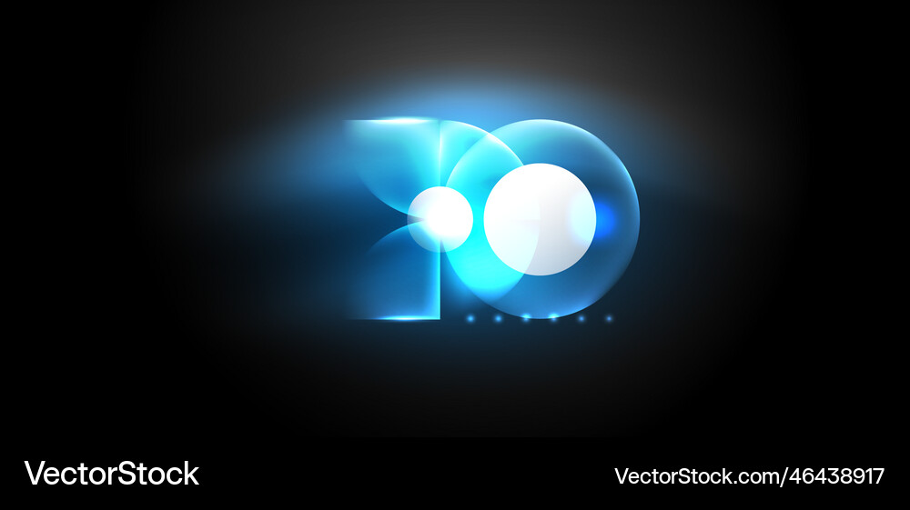 Abstract background blue shiny glowing neon color Vector Image