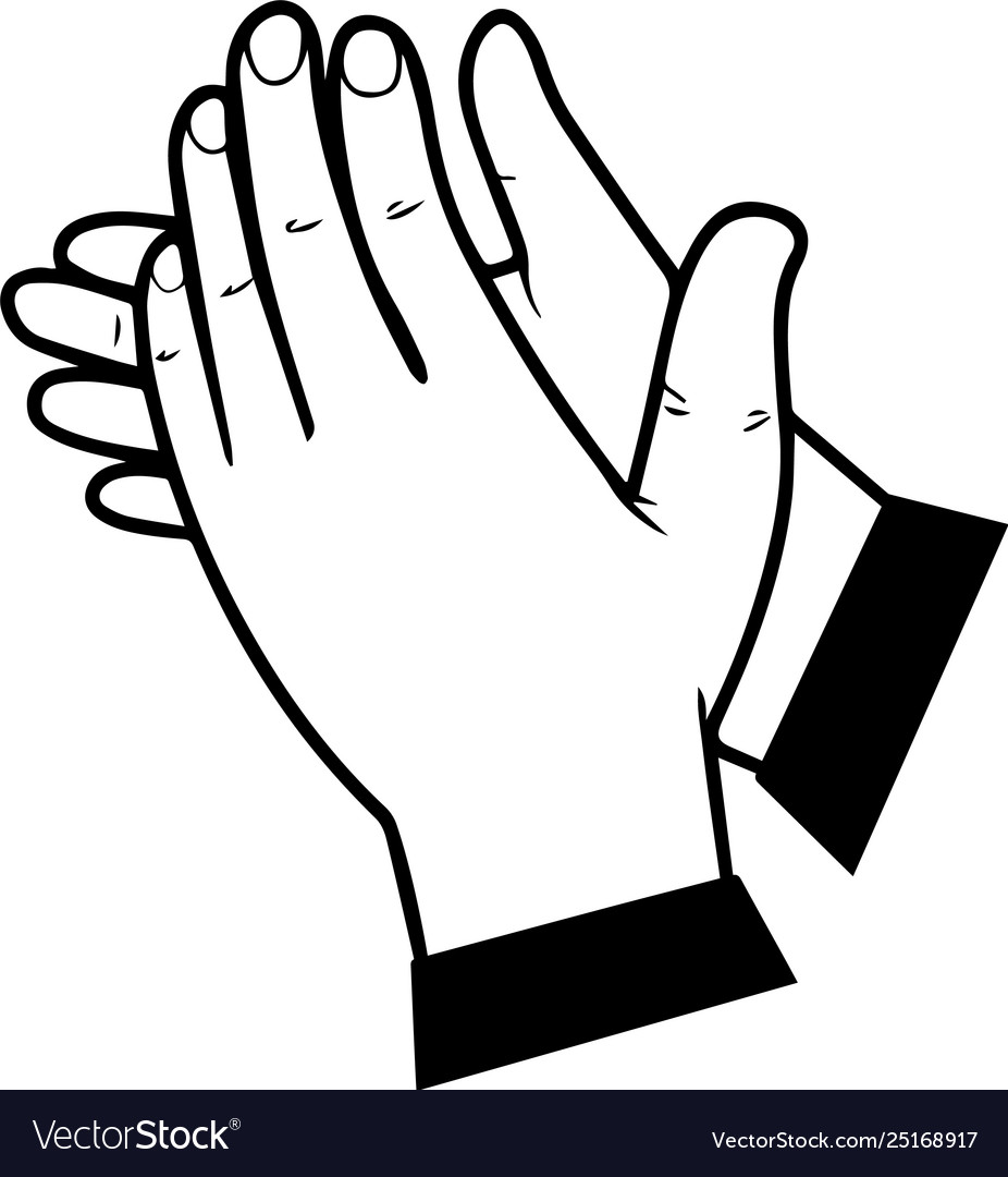 Clapping hands Royalty Free Vector Image - VectorStock