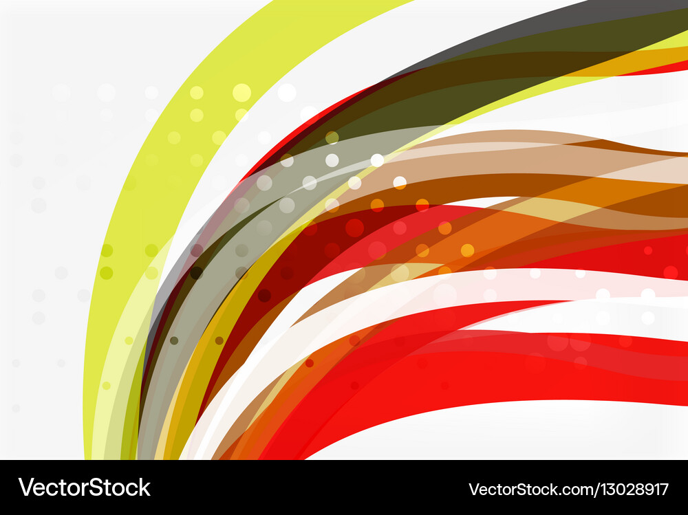 Colorful wave stripes and lines Royalty Free Vector Image